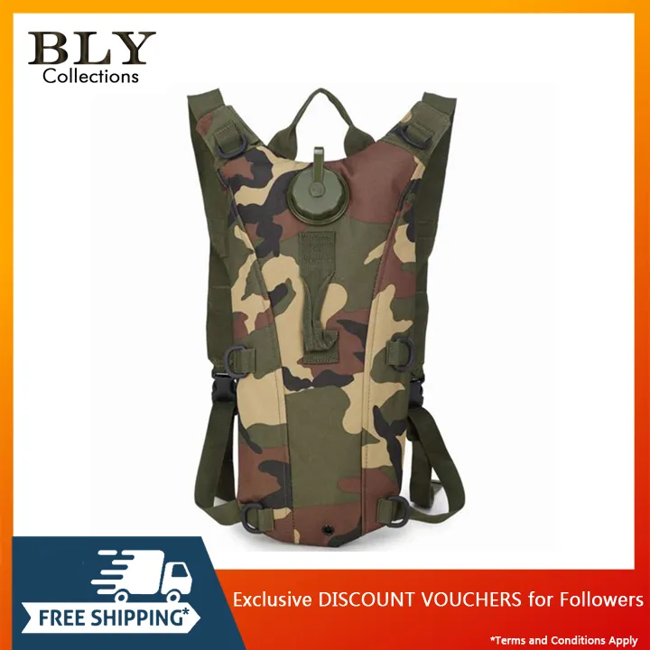 BLY 2.5L KMS Hydration Pack Backpack Water Backpack Hydration Bladder ...