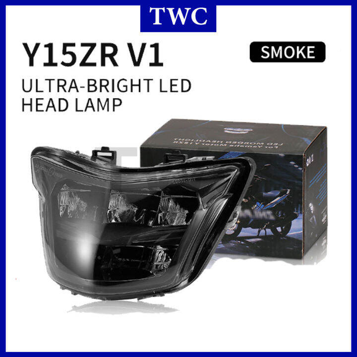 TWC HPMP YAMAHA Y15 V1 LED HEAD LAMP Y15ZR HEADLIGHT Y15Z EXCITER 150 LAMPU HEADLAMP SMOKE LAMPU ...
