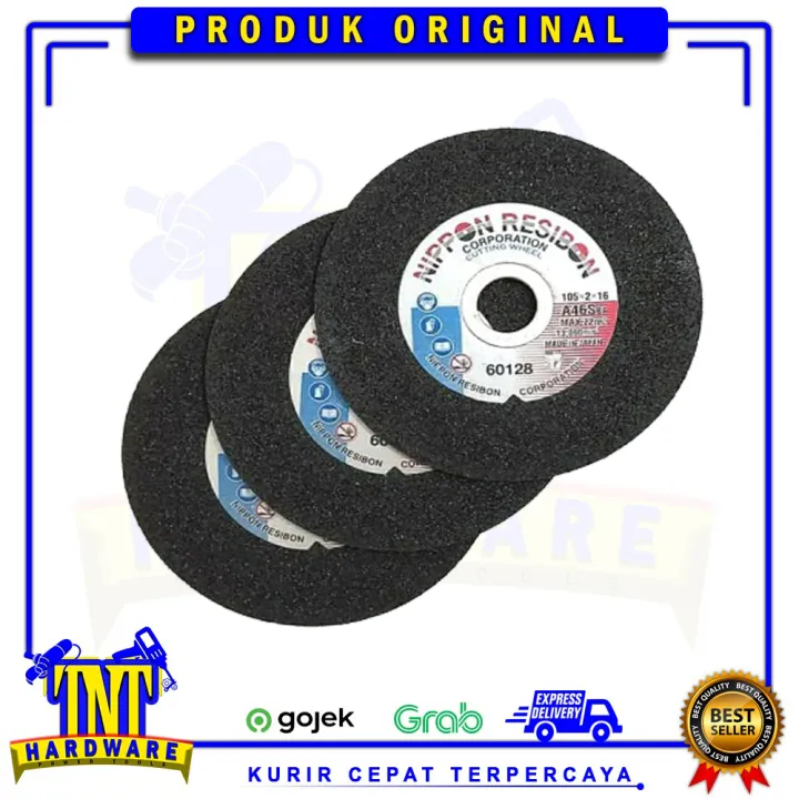 CUTTING WHEEL 4" NIPPON RESIBON BATU GERINDA POTONG 105X2X6 INCHI ...