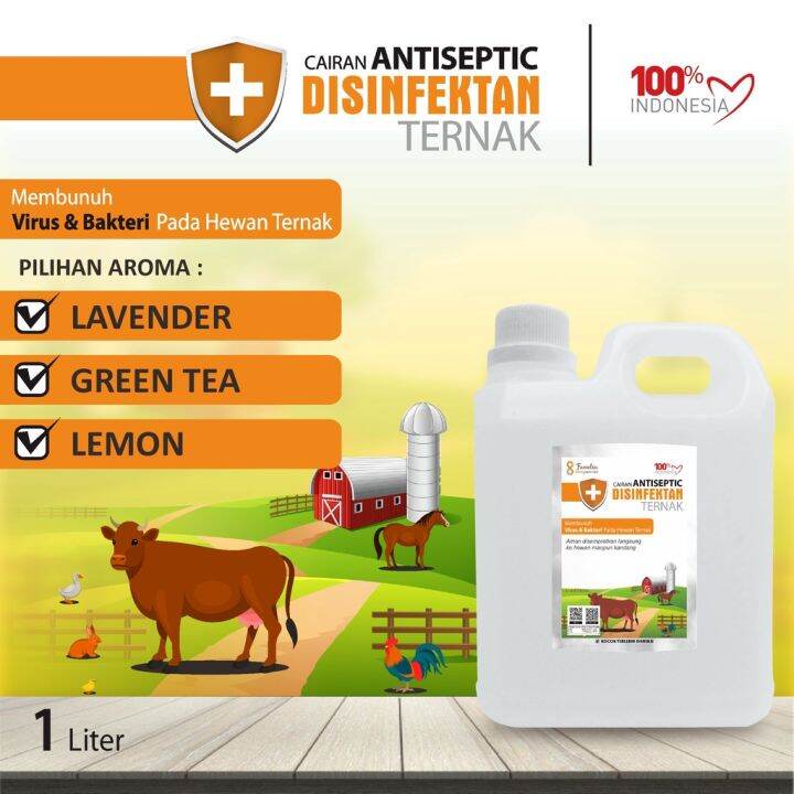 Desinfektan premium ternak kandang ayam,sapi,kambing,kemasan 1 liter jerigen | Lazada Indonesia