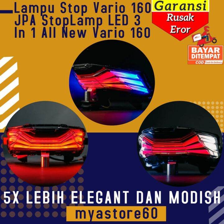 Lampu Stop Lamp Vario 160 Original JPA StopLamp LED 3 In 1 All New ...