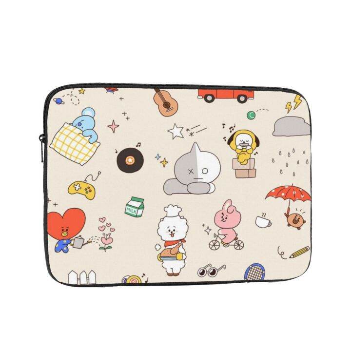 BT21 BTS Laptop Bag 10-17 Inch Shockproof Laptop Pouch Portable Laptop ...