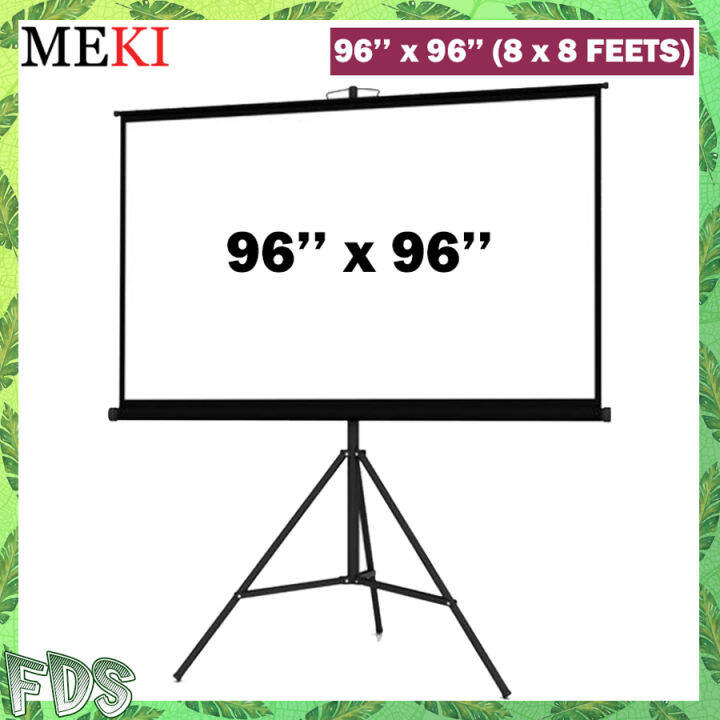 Meki Solid Series Tripod Projector Screen for Projector Screen Size 96 ...