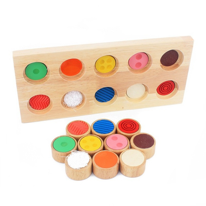 Montessori Children's Tactile Memory Board Sensory Color Training ...