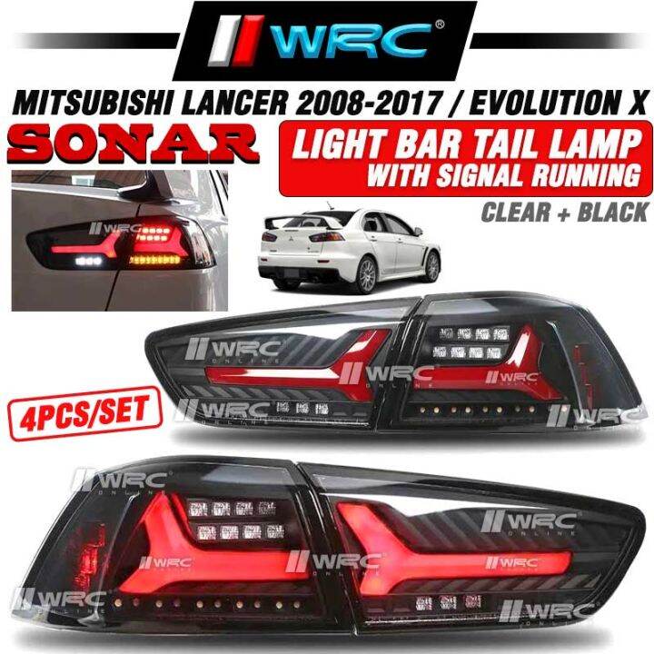 Sonar Mitsubishi Lancer 2008 - 2017 / Evolution X Light Bar Tail Lamp ...