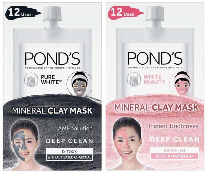 Ponds clay mask 8 gram | Lazada Indonesia