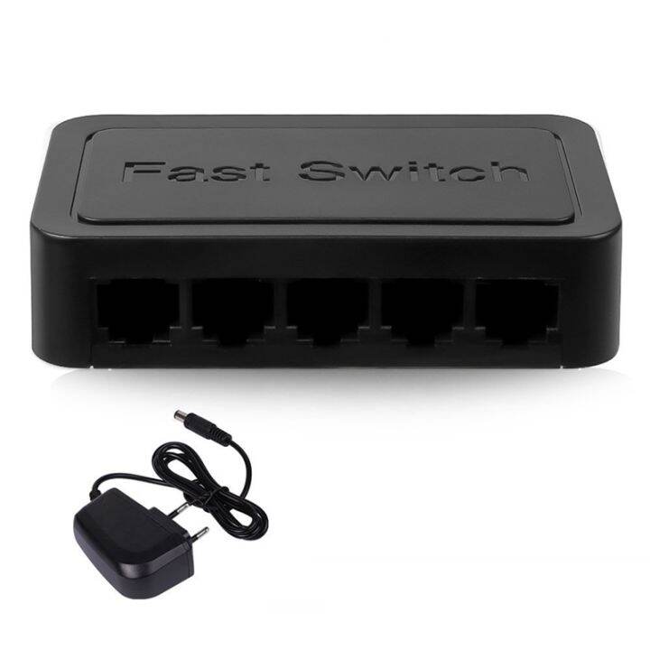 Mini 5 Port Network Switch Ethernet Switch Internet Splitter Desktop 10 ...