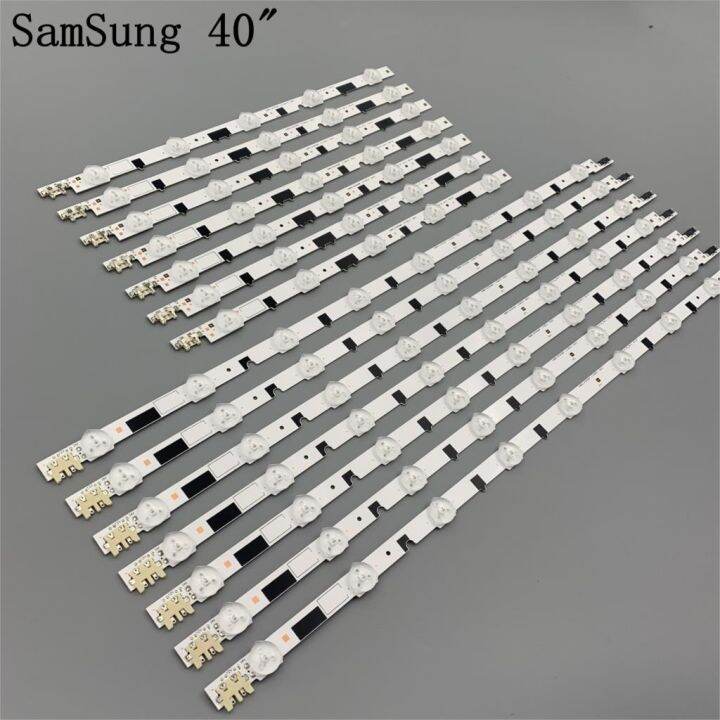 14pcs=7sets LED Backlight strip 13 lamp For SamSung 40"TV D2GE-400SCA-R3 UA40F5500 2013SVS40F ...