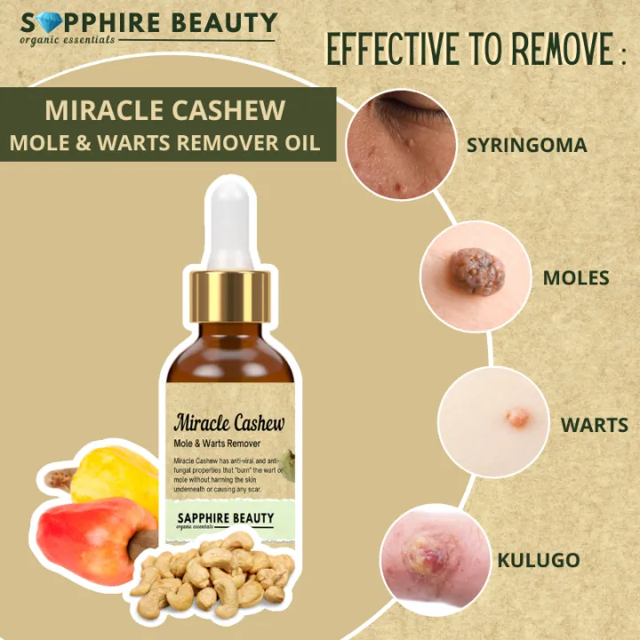 SAPPHIRE BEAUTY Miracle Cashew Oil 30ml Organic Skin Care Dermacare ...