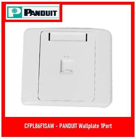 CFPL86F1SAW Panduit Faceplate 1Gangx1Port, Square Type, Color Arctic ...