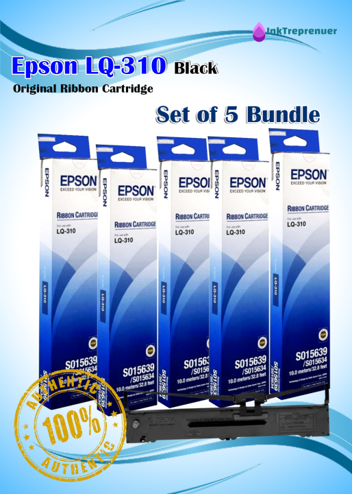 Epson S015639 Original Ribbon Cartridge Black For Epson LQ-310 Printer ...