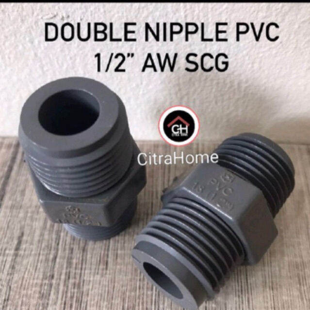 Double Nipple PVC 1/2” AW SCG | Lazada Indonesia
