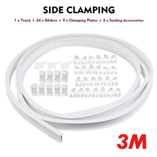 3M Curtain Track Rail Flexible Ceiling Mounted For Straight Slide ...