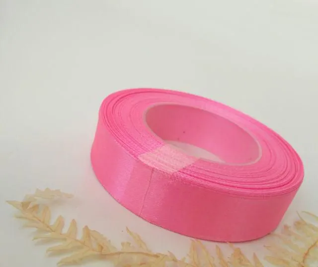 pita satin warna ping sedia ukuran 1cm 2cm 3cm / kebutuhan menjahit ...