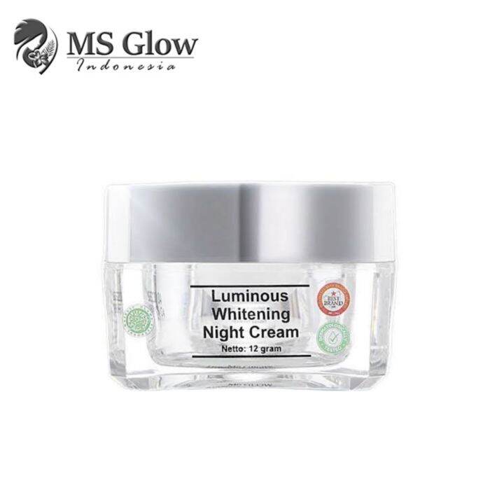 Luminous night cream MS GLOW barcode aman | Lazada Indonesia