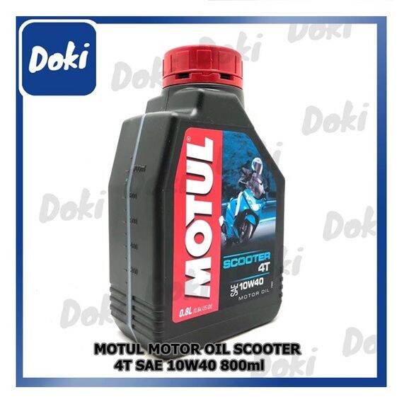 [DOKI MOTO] MOTUL MOTOR OIL SCOOTER 4T SAE 10W40 800ml | Lazada PH