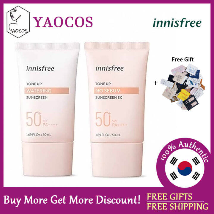 [innisfree] Tone Up No Sebum/Watering Sunscreen SPF50+ PA++++ 50ml | Lazada PH