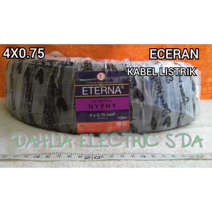KABEL NYYHY (SERABUT) 4X0.75 ETERNA HARGA ECERAN PER METER | Lazada Indonesia