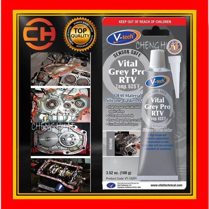 V-tech VT-152P Vital Grey Pro RTV (100gm) (-62 °C to 330 °C) | Lazada