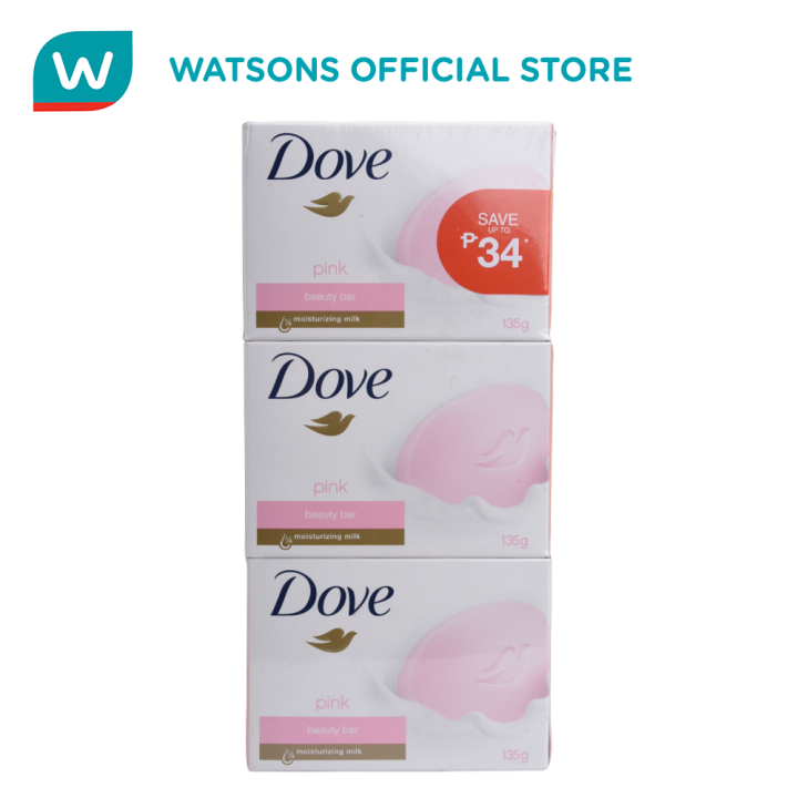 DOVE Pink Beauty Bar Triples 135g x 3 | Lazada PH