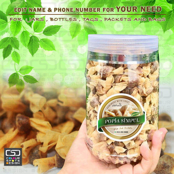 Sticker / homemade sticker / Produk Homemade / Popia Simpul ...