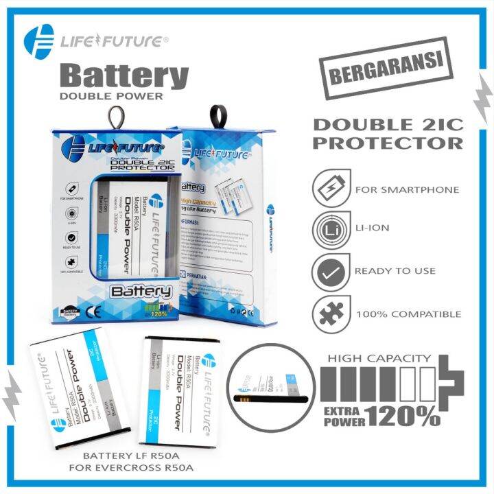 Baterai Life Future / Battery / Baterai LF Evercross R50A ORIGINAL ...