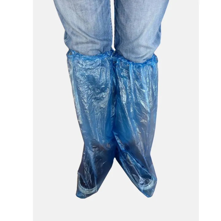 Leg cover ถุงคลุมรองเท้าพลาสติก สีฟ้า ขนาด 60*35ซม. (แพ็ค 25 คู่ ...