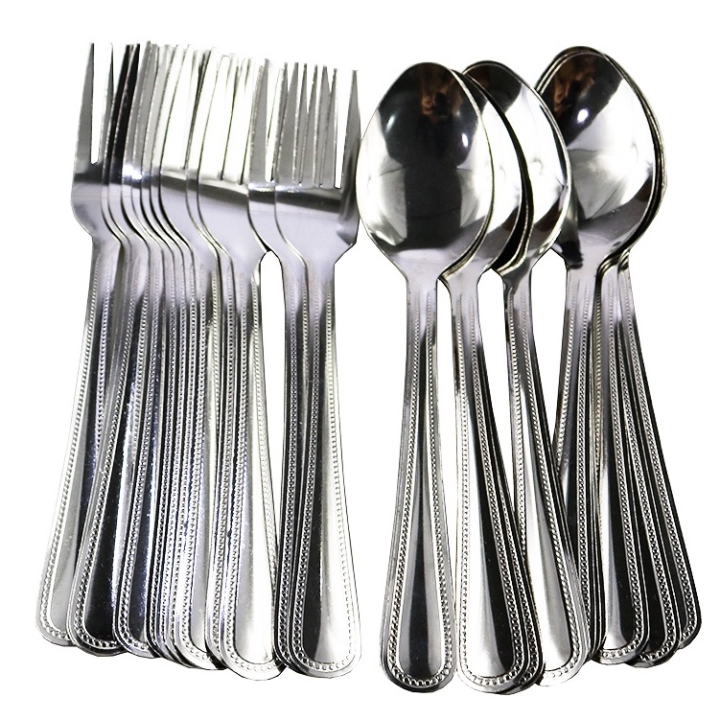 Stainless Steel Thick Spoon（6pcs） or Stainless Steel Thick Fork（6pcs ...