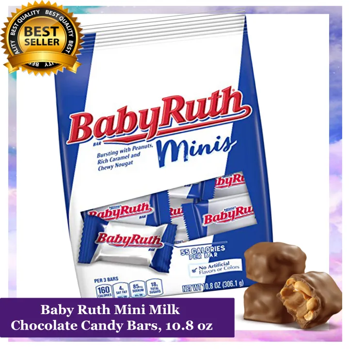 Baby Ruth Mini Milk Chocolate Candy Bars, 10.8 oz | Lazada PH