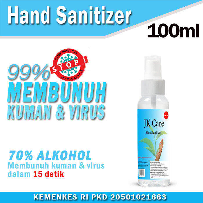 Hand Sanitizer 100ml cair + botol Fliptop / Aseptic / Antiseptic | Lazada Indonesia