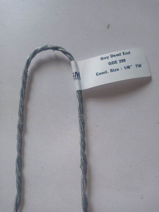 200 PCS 1/8 GALVANIZED STEEL PERFORMED GUY GRIP DEAD END | Lazada PH