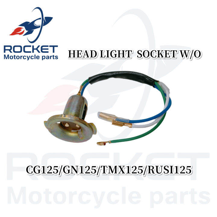 MOTORCYCLE HEAD LIGHT SOCKET W/O CG125 GN125 TMX125 RUSI125 | Lazada PH