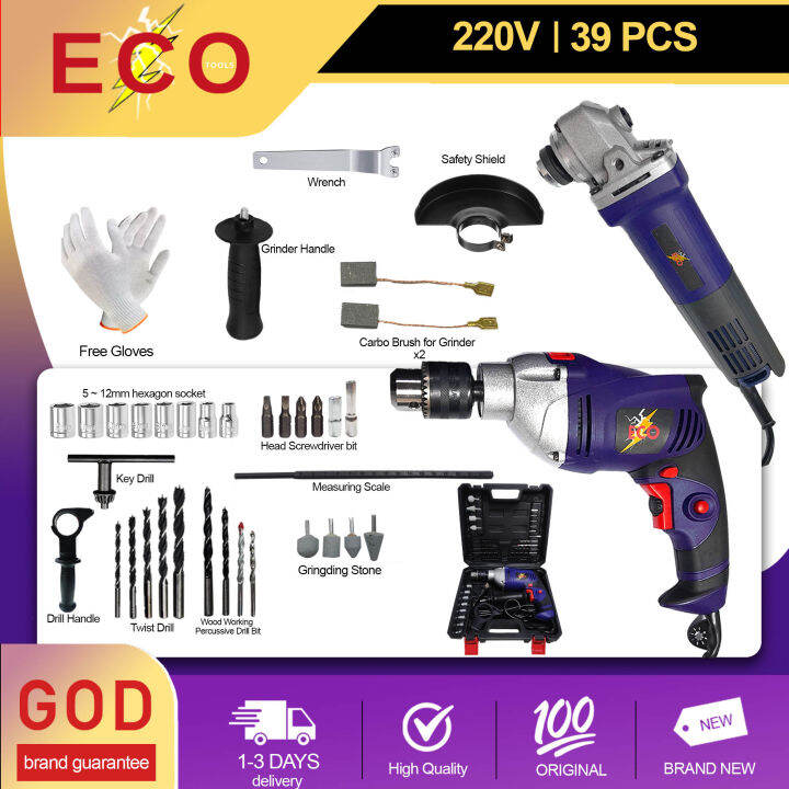 ECO Industrial Grade Angle Grinder Electric Grinder Tool & Professional ...