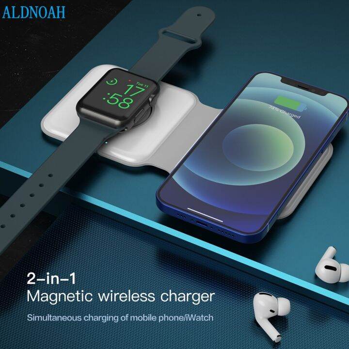 Folding Magnetic Wireless Charger For Magsafe Iphone 14 Plus 12 13 Pro ...