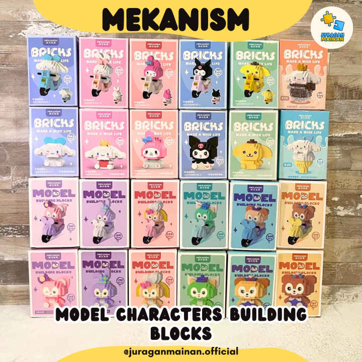 MEKANSM BRICKS Character Duffy and Friends - Karakter Anak Lucu Mainan Bongkar Pasang Susun Toy ...