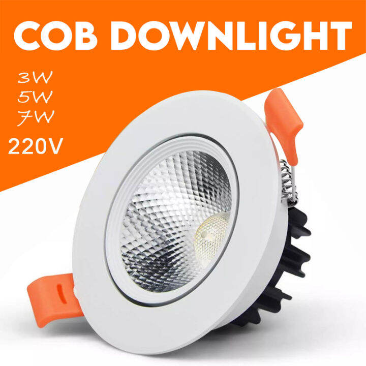 UNI Led COB Downlight Ceiling Light 7W 5W 3W 220V LED Ceiling Downlight ...