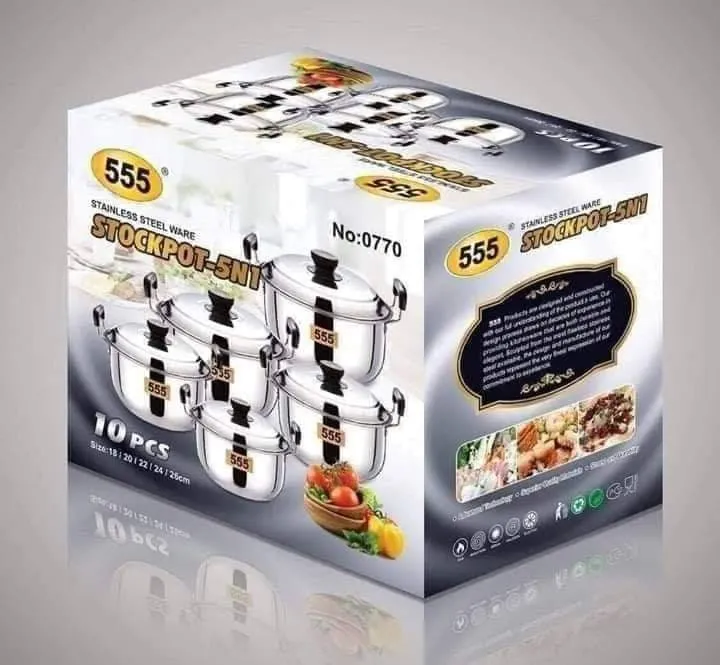 5 in 1 555 stock pot set | Lazada PH