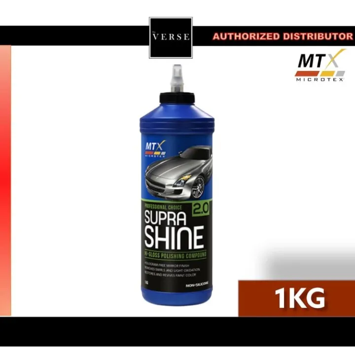 Microtex Car Care SUPRA SHINE Hi-Gloss Polishing Compound 1000G | Lazada PH