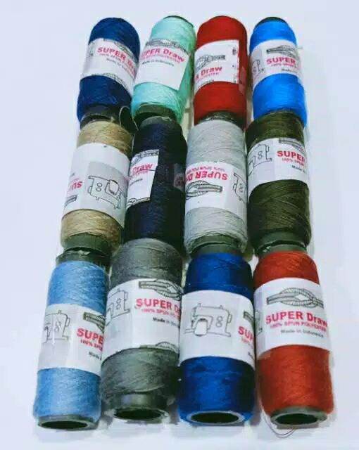 Benang jahit rol tebal lusinan isi 12 pcs benang murah | Lazada Indonesia