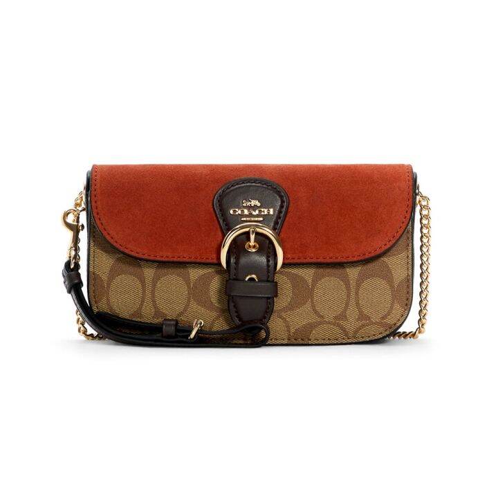 กระเป๋าสะพายข้าง COACH C5620 KLEO CROSSBODY IN SIGNATURE CANVAS(IME7V ...