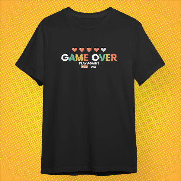 เสื้อยืดสรีน GAME OVER สีดำ | Lazada.co.th