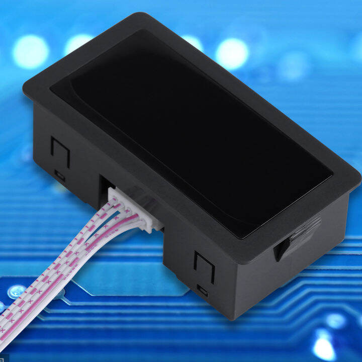 12V 4-Digit LED Display Tachometer Motor RPM Meter+Hall Switch Sensor ...