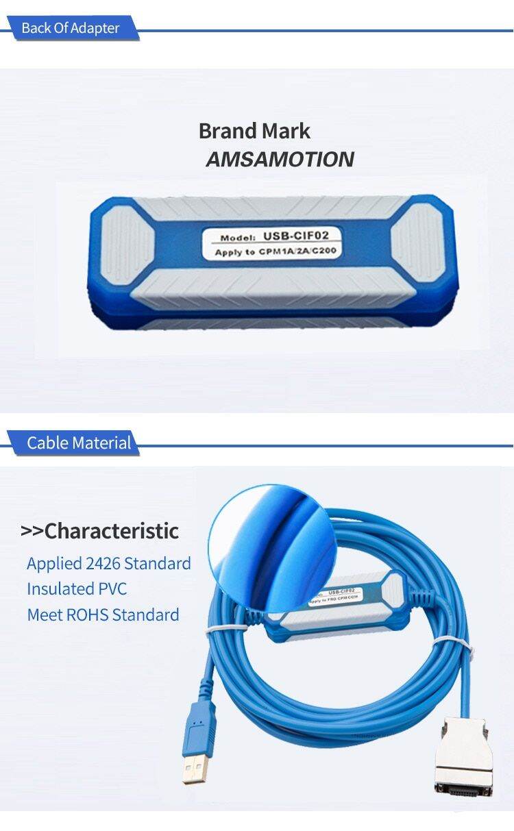 USB-CIF02 Download Cable Suitable For Omron CPM1A/2A Series PLC ...
