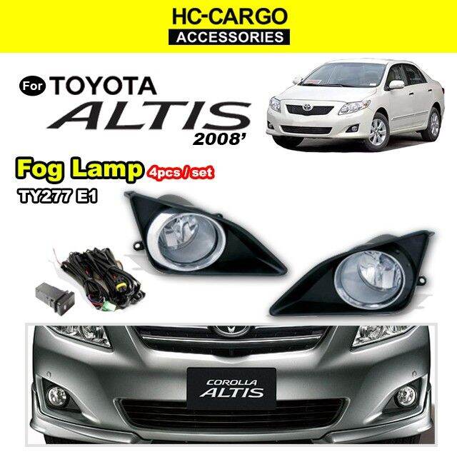 Toyota Altis 2008 - 2012 TY277 E1 OEM Fog Lamp & Fog Lamp CoveR WITH ...