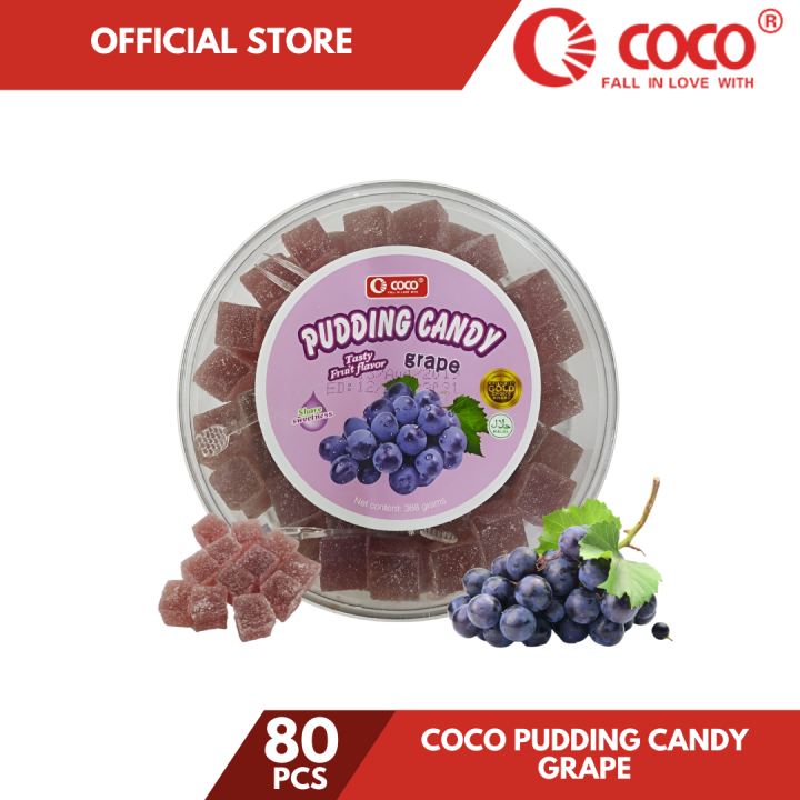 COCO Grape Pudding Candy Jar 368 gram | Lazada PH