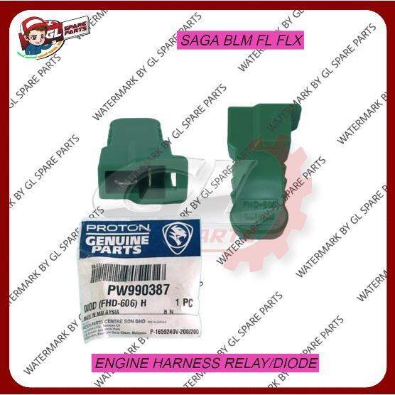 (100% ORIGINAL) ENGINE HARNESS RELAY DIODE (ORIGINAL) PROTON SAGA BLM ...