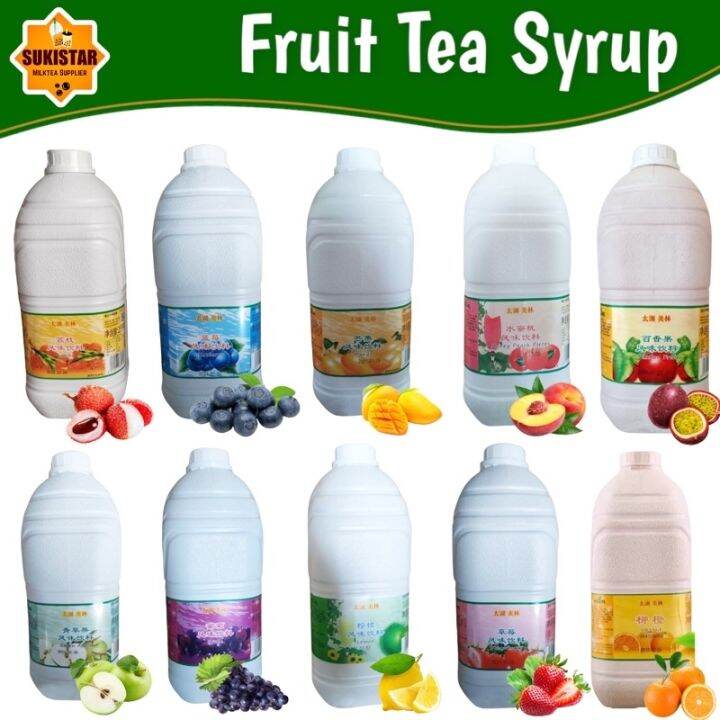Fruit Tea Syrup Millin 2.5kg Lychee / Green Apple / Mango / Blueberry ...