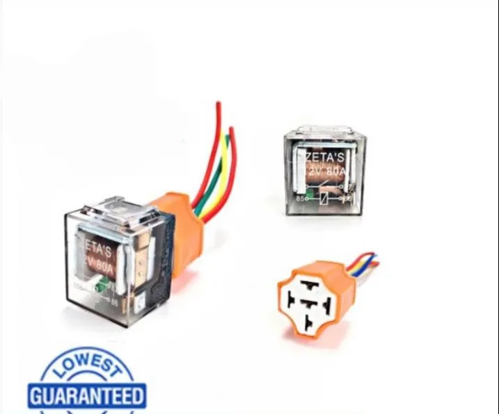 Universal Light "5 PIN" Relay Transparent & Socket 12V Set Motorcycle ...