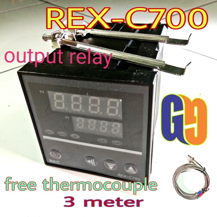 REX C700 PID Temperature Controller Thermocouple Relay | Lazada Indonesia