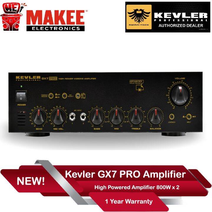 Kevler GX7 PRO High Powered Amplifier 800W x 2 (Black)ღ | Lazada PH